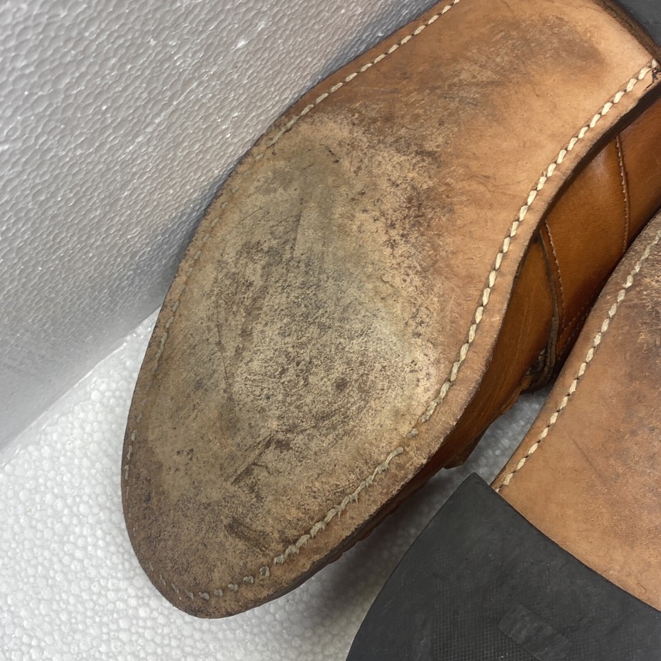 Allen Edmonds Maxfield Mens Size 9D Brown leather Slip On Tassel ...