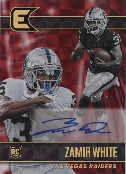 2022 Panini Chronicles - Essentials Autographs Zamir White #ESS-ZAW Red ...