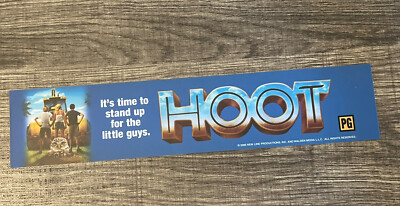 2006 Hoot Movie Theater Mylar Poster 2”x12” Logan Lerman Luke Wilson ...