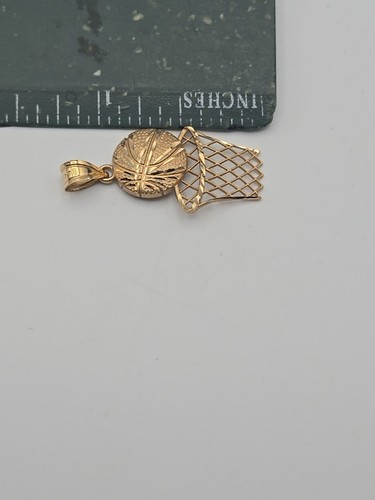 Michael Anthony MA 14k Yellow Gold Basketball With Hoop Pendant 1.2g | eBay