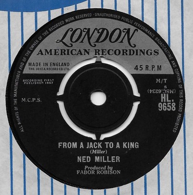 Ned Miller - From A Jack To A King (7", Single) | eBay