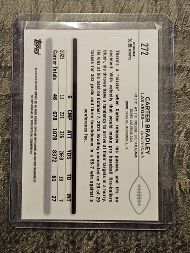 2024 Topps Chrome Carter Bradley Gold Geometric Refractor Rookie RC /50 ...