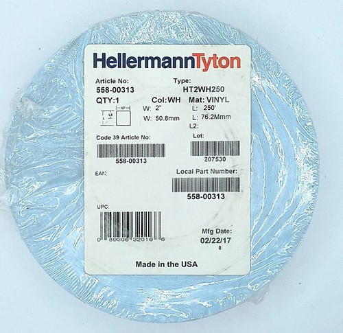 HellermannTyton 558-00313 Adhesive Labels - White - 2" x 250ft | eBay
