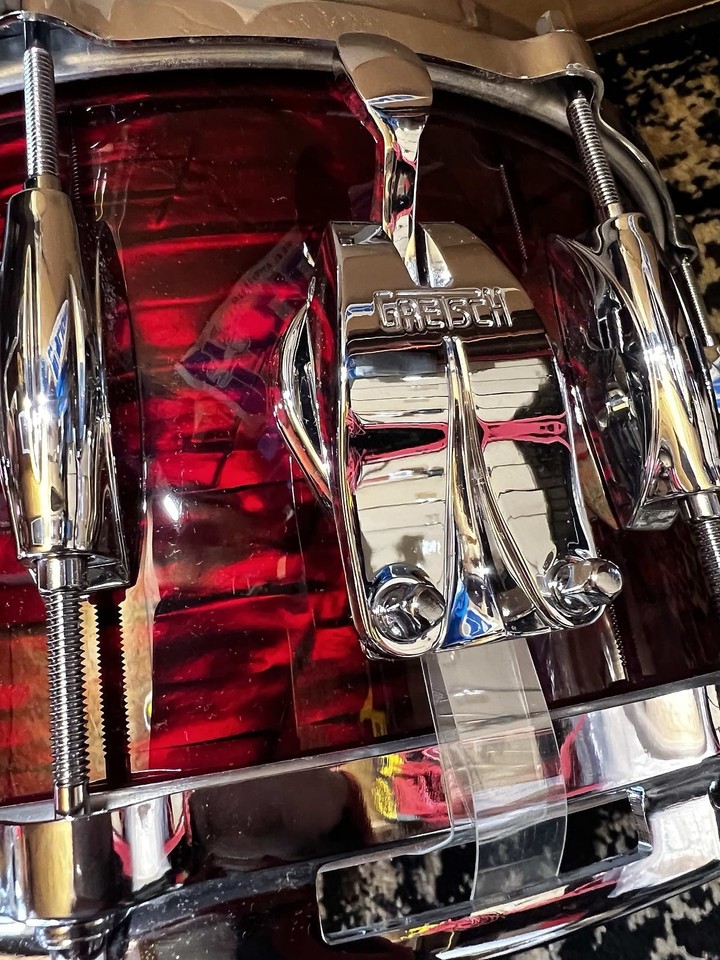 Gretsch 6.5" x 14" USA Custom Ridgeland Snare Drum - Ruby Red Pear | eBay