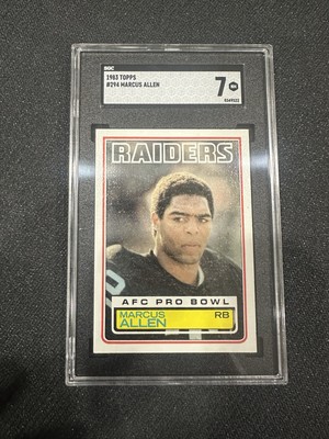 1983 Topps Football - #294 Marcus Allen Rookie Card Oakland Raiders SGC ...