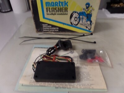 NOS Martek Flasher 12 Volt Headlight Head Light Modulator Motorcycle | eBay