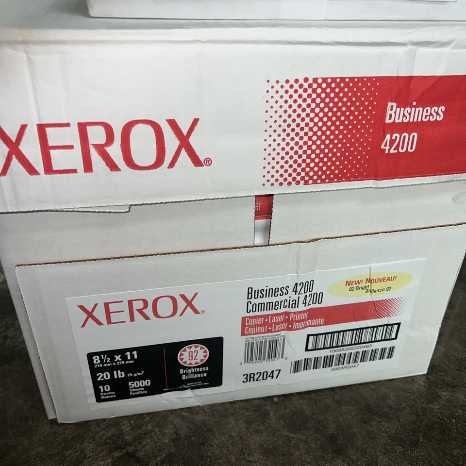 Xerox 3R02047 Business 4200 Printer Paper -92 Bright White (10/Carton ...