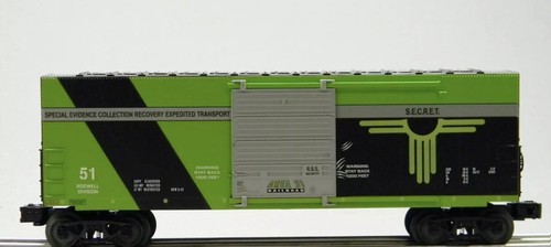 LIONEL 2023050 AREA 51 RAILROAD ALIEN ROSWELL HI-CUBE BOXCAR O GAUGE ...