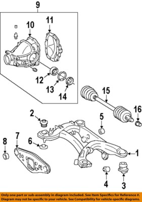 MERCEDES OEM 00-18 C230 Rear Suspension Axle Differential-Seal ...