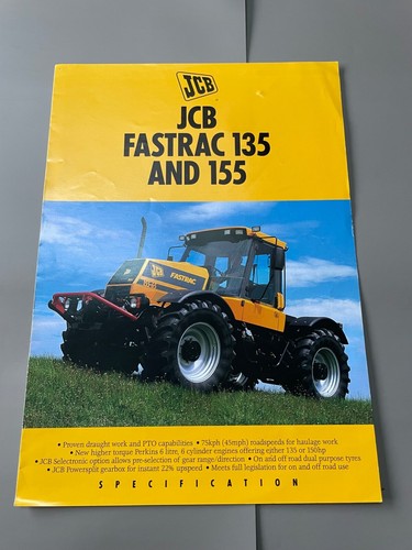 JCB Fastrac 135 and 155 Brochure | eBay