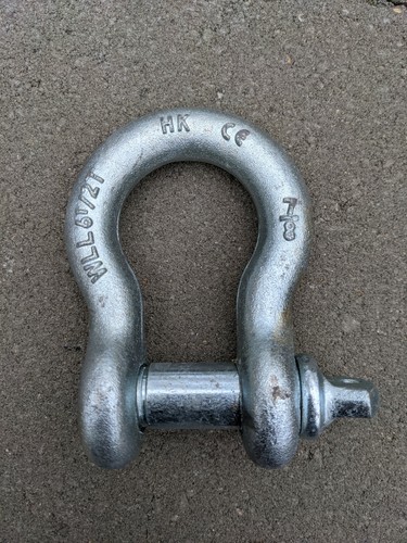 Two Pairs(4) of 7/8" 6.5T Recovery Clevis Screw Pin Anchor Bow Shackle ...