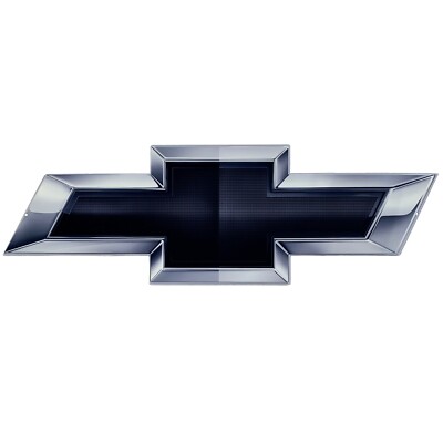 Chevy Bow Tie Full Size Wall Emblem Art 34" by 11" GM Chevrolet Black ...