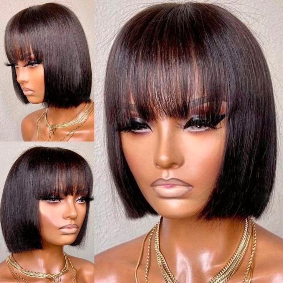 Saga Brazilian Remy Bob Outre 100% Human Hair Premium Duby Wig