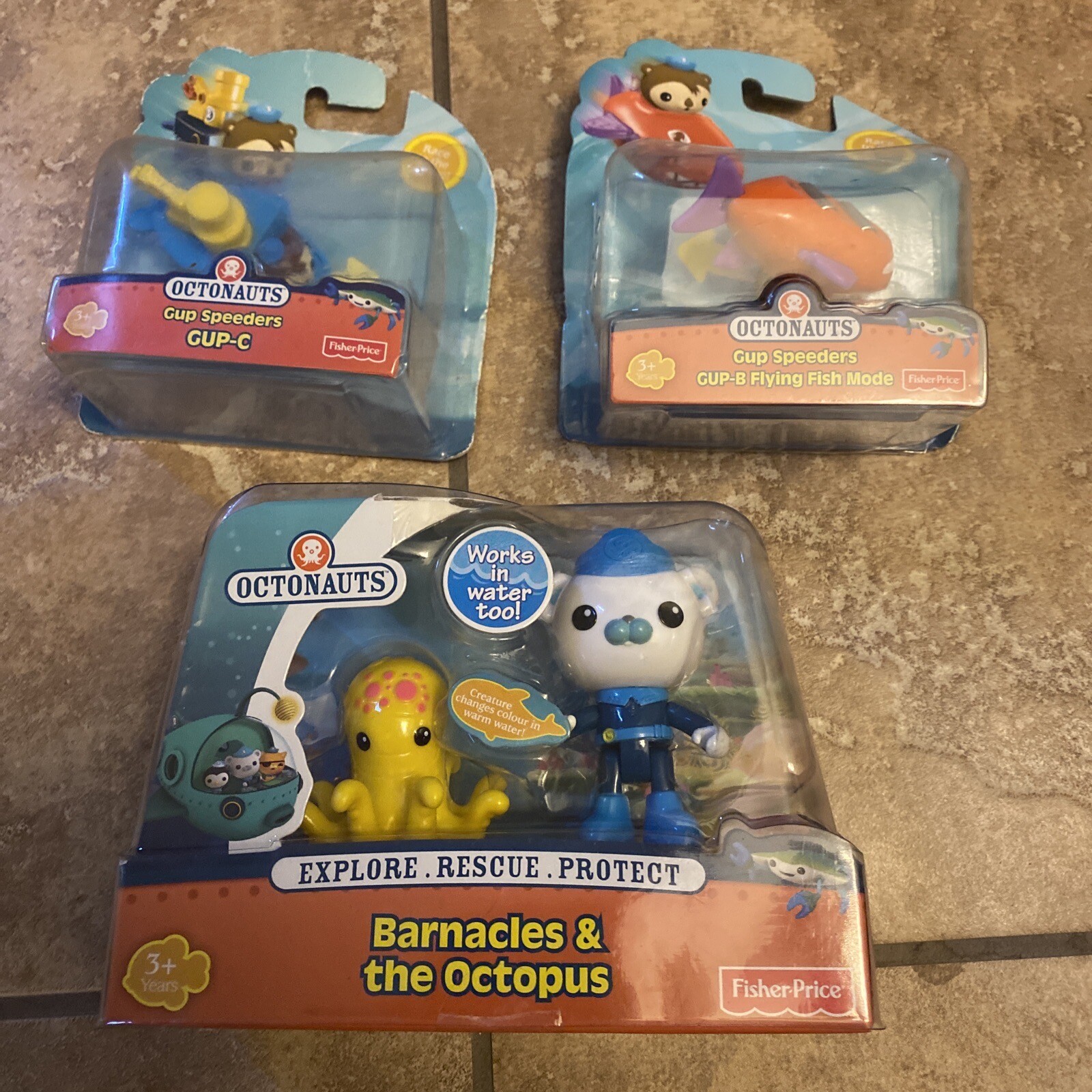 Octonauts Barnacles & the Octopus Toy Fisher-Price NEW And 2 Cup ...