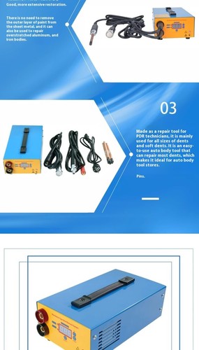 PDR-R Auto Sheet Metal Dent Repairer Heated Sheet Metal Hail Dent ...