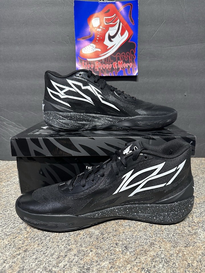 Size 10 Puma MB.02 "Oreo" Lamelo Ball Mens Basketball Sneakers 379420 ...