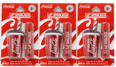 3 PACK Lip Smackers Coca-Cola Lip Balm Duo, Coke | eBay