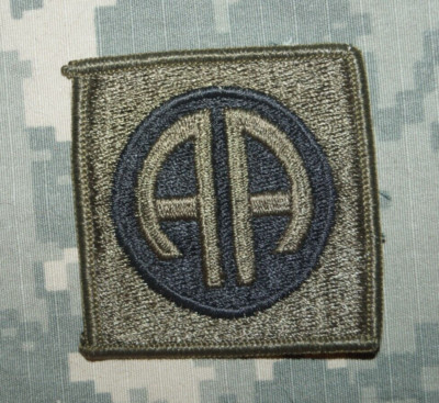 Military Patch US Army 82nd Airborne Division BDU Authentic Subdued Sew ...