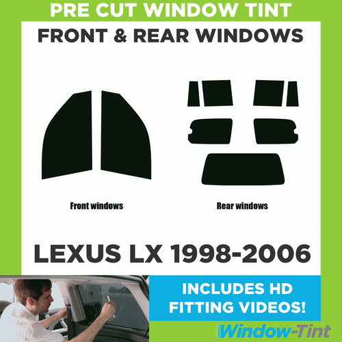 For Lexus LX 1998-06 Full Pre Cut Window Tint Kit Front & Rear Car ...