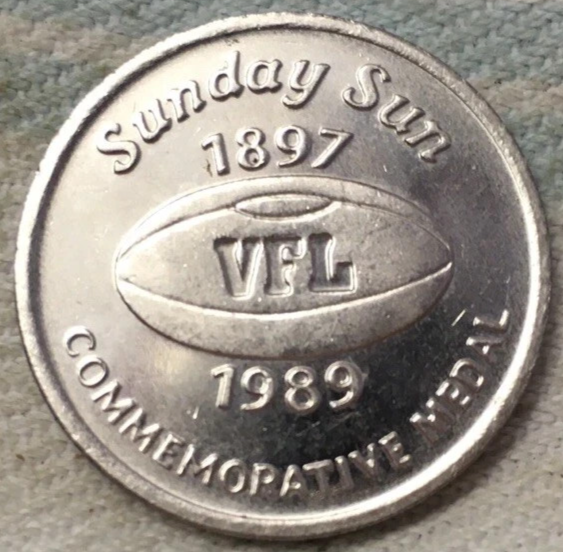 Paul Roos Sunday Sun 1989 COIN FITZROY LIONS. | eBay Australia