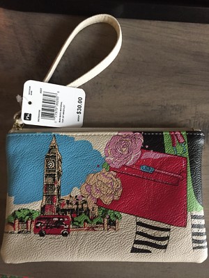 Women’s Small Wristlet Wallet Mundi Westport White Purse zip around | eBay