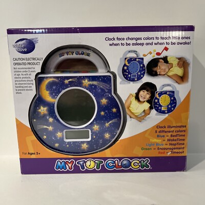My Tot Clock Digital All-in-One Toddler Sleep Aid, Nightlight, Alarm ...