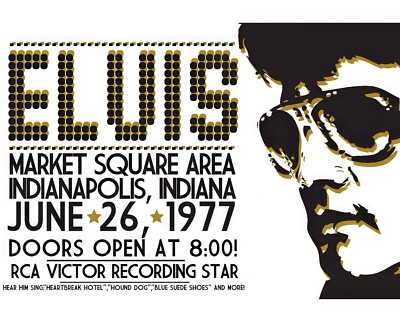 Elvis Presley Last Concert June 1977 - Concert Poster - 8 x 10 Photo ...
