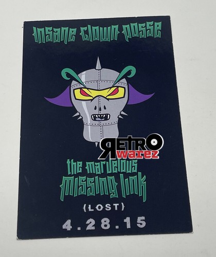 Insane Clown Posse - The Marvelous Missing Link Flyer 4x6” ICP axe ...