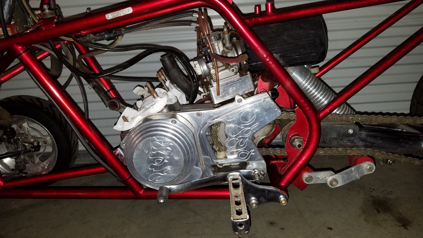 DRAG RACING BANSHEE YFZ QUAD CHEETAH CUB 421CC LONESTAR CHASSIS OPEN TO ...