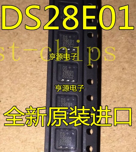 5PCS DS28E01P-100 DS28E01P-100+ DS28E01 TSOC-6 1K-Bit Protected 1-Wire ...