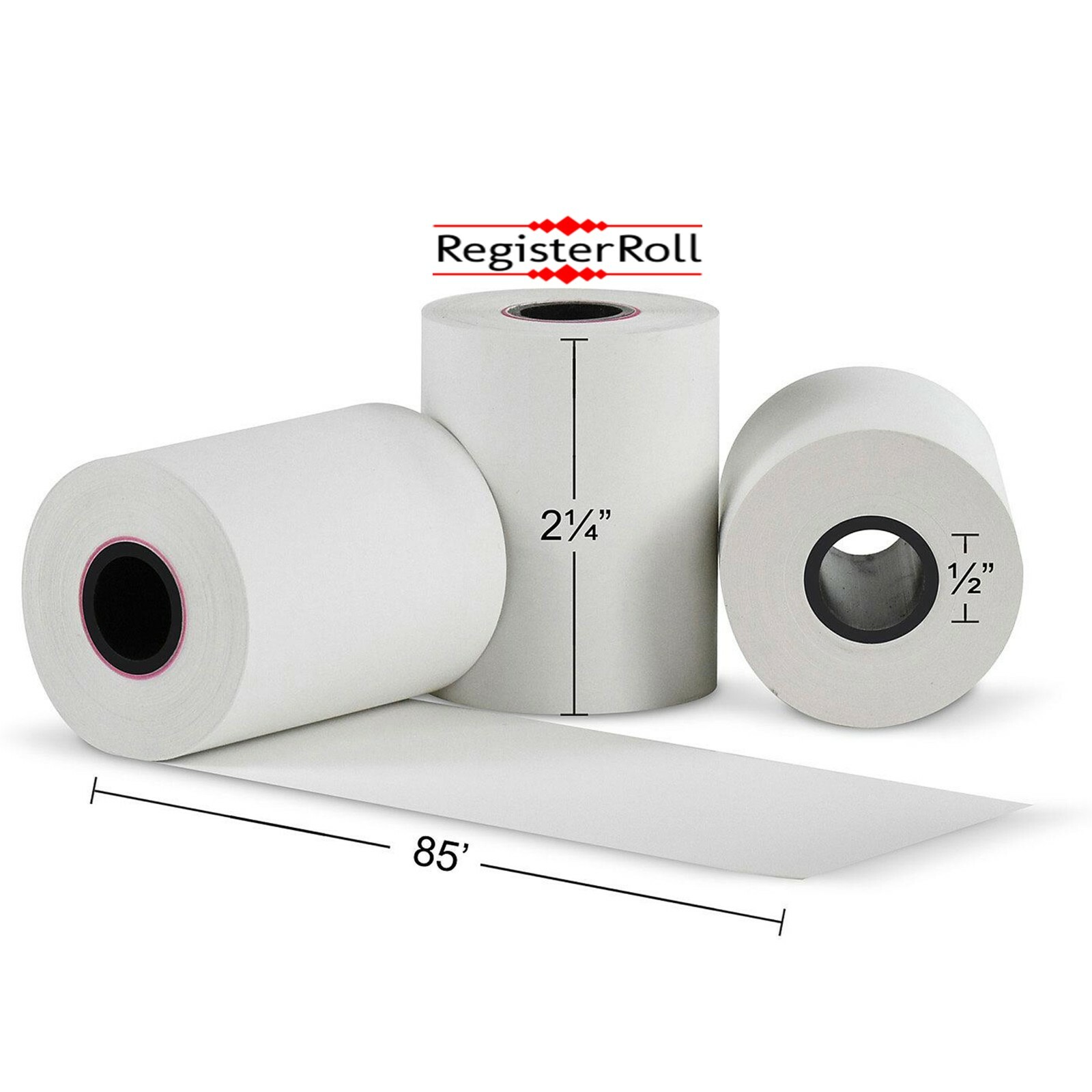 (CORELESS)2 1/4" X 85 THERMAL PAPER 50 ROLLS BPA FREE CREDIT CARD ...