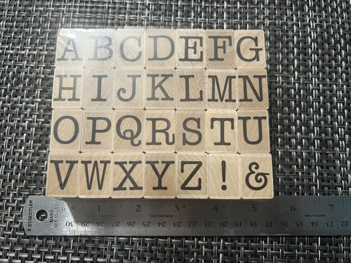 Rubber Stamps Alphabet Upper Case Letters MSE My Sentiments Exactly ...