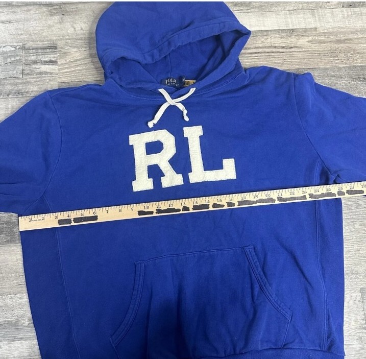 Polo Ralph Lauren Men's Royal Blue RL Monogram Fleece… - Gem