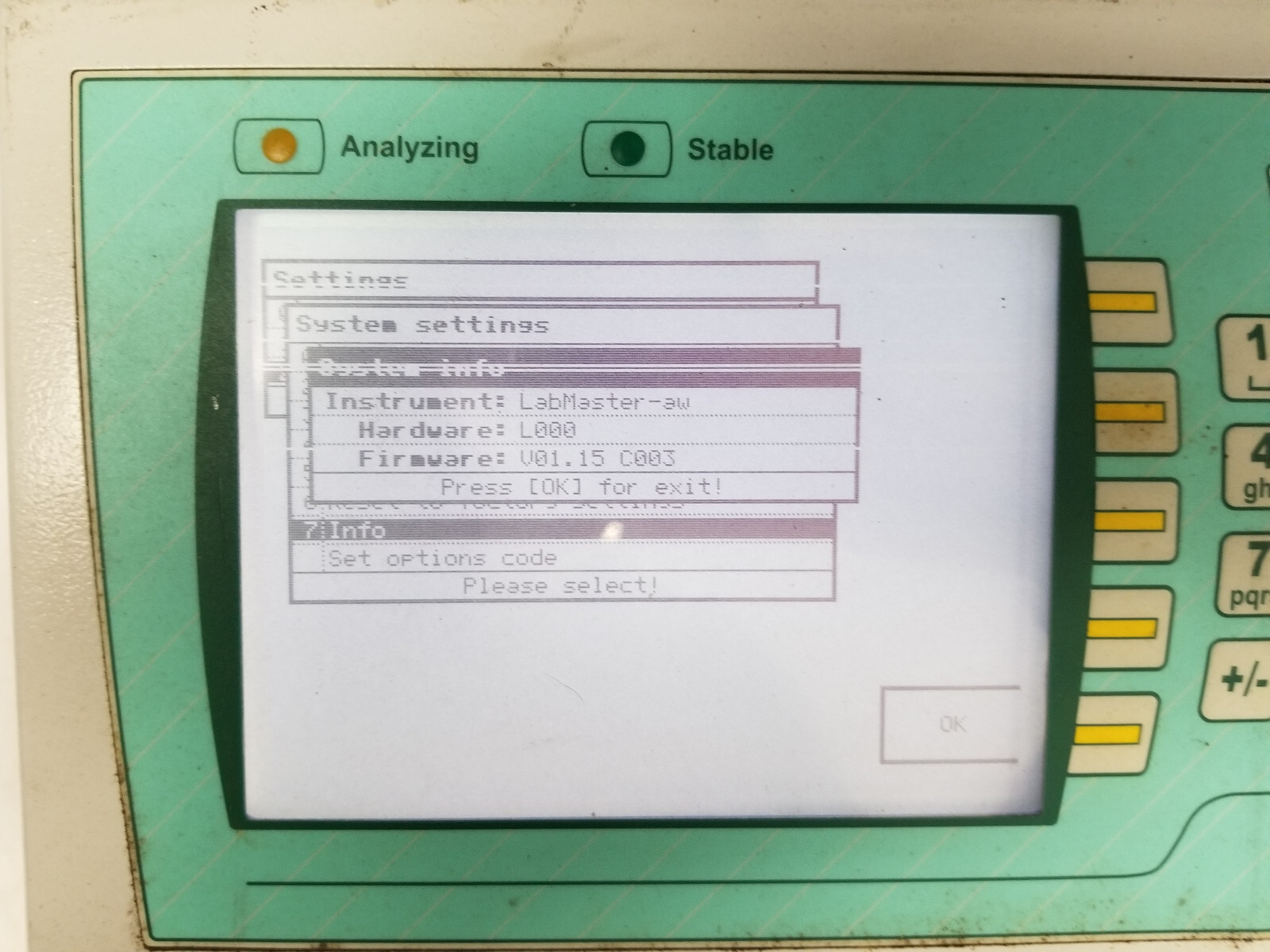 Novasina LabMaster-aw Water Activity Tester 1119971 Parts (Powers On ...