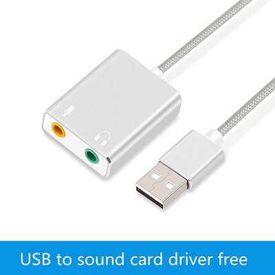 High Quality External USB Sound Card Jack 3.5mm USB Audio Adapter Sound ...