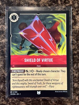 Shield Of Virtue 135/204 - Lorcana Chapter 1 - Regular - Mint Pack ...