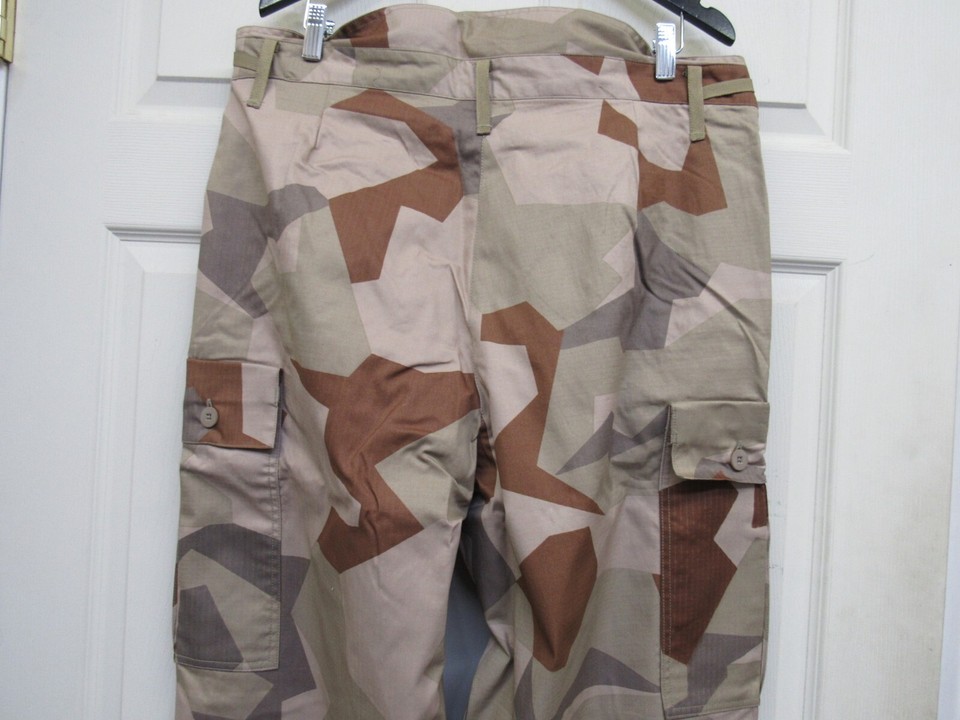 Swedish M90 Desert Camo Trousers Pants Combat M90K Desert Splinter ...