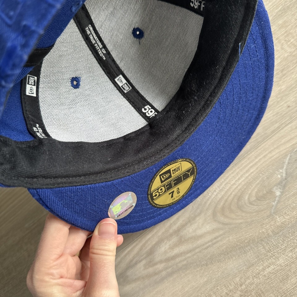 Atlanta Braves Cap Lid Patch Hat 7 3/8 Rare Limited MLB All Over Blue ...