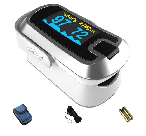 mibest OLED Finger Pulse Oximeter Blood Oxygen Monitor Plethysmograph ...