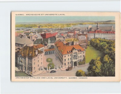 Postcard Archbishops' Palace and Laval University Quebec Canada North ...