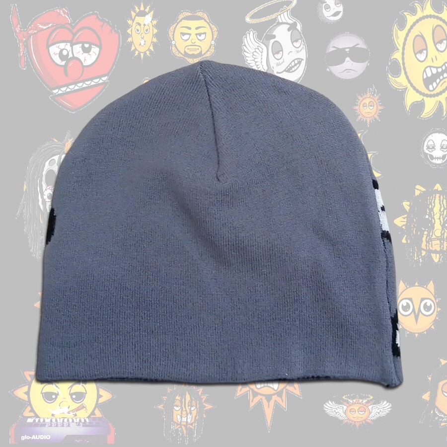 New Chief Keef Glo Gang Graphic Unisex Skull Cap Y2K Winter Knit Beanie ...