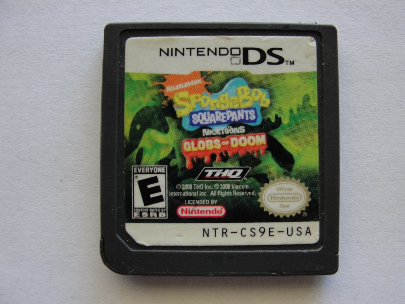 NICKELODEON SPONGE BOB SQUAREPANTS GLOBS OF DOOM DS GAME ONLY | eBay