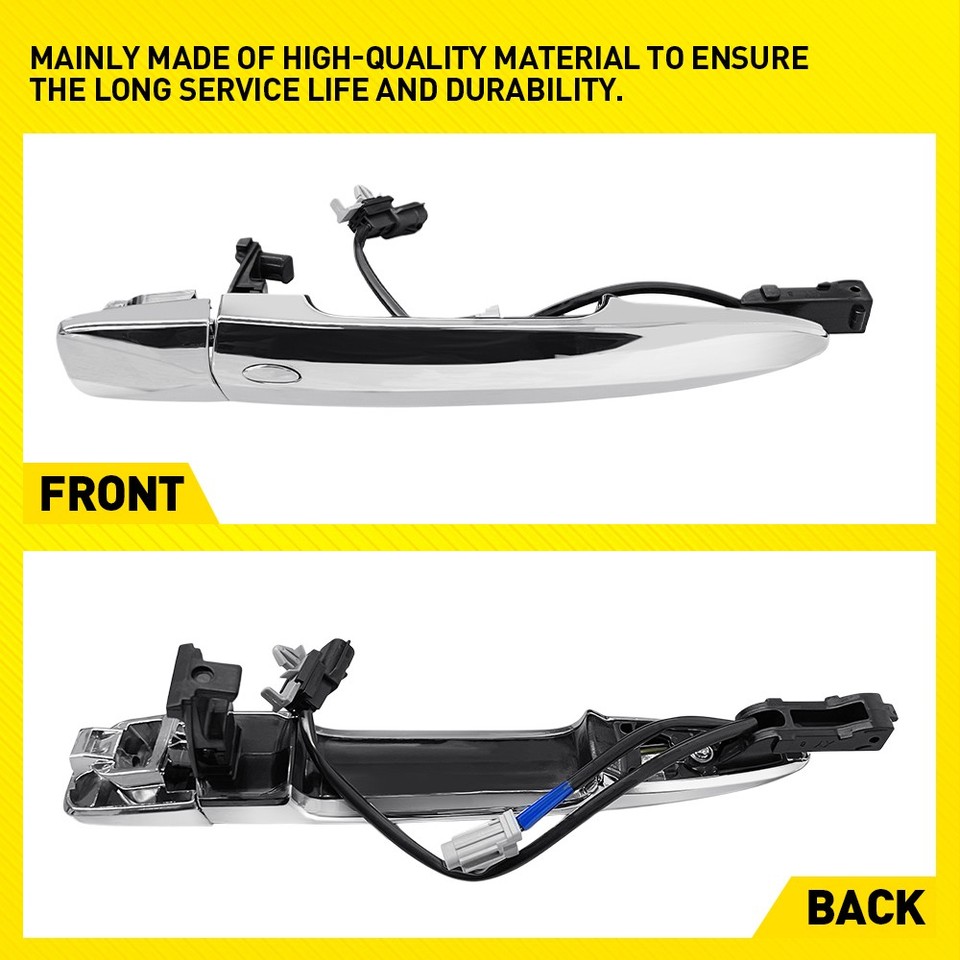 Chrome Front Driver Exterior Door Handle for 2015-19 Nissan Sentra ...