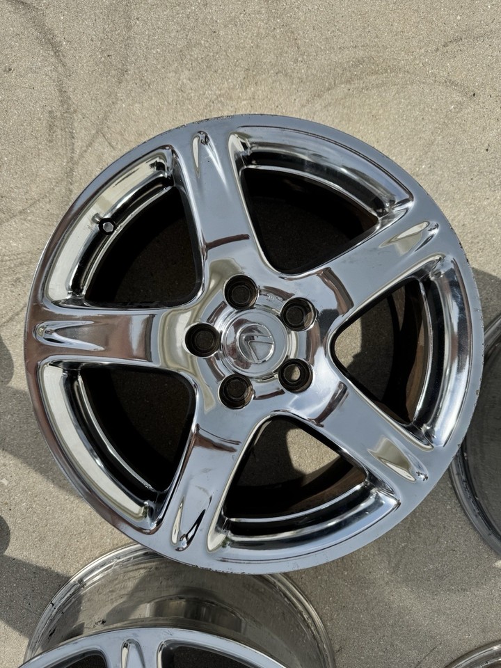 SET OF 4 CHROME 17" OEM WHEELS FOR LEXUS GS300 GS400 GS430 GS350 SC430 ...