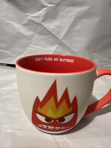 Disney Inside Out 2 ANGER DON'T PUSH MY BUTTONS! Soft Touch Ceramic ...