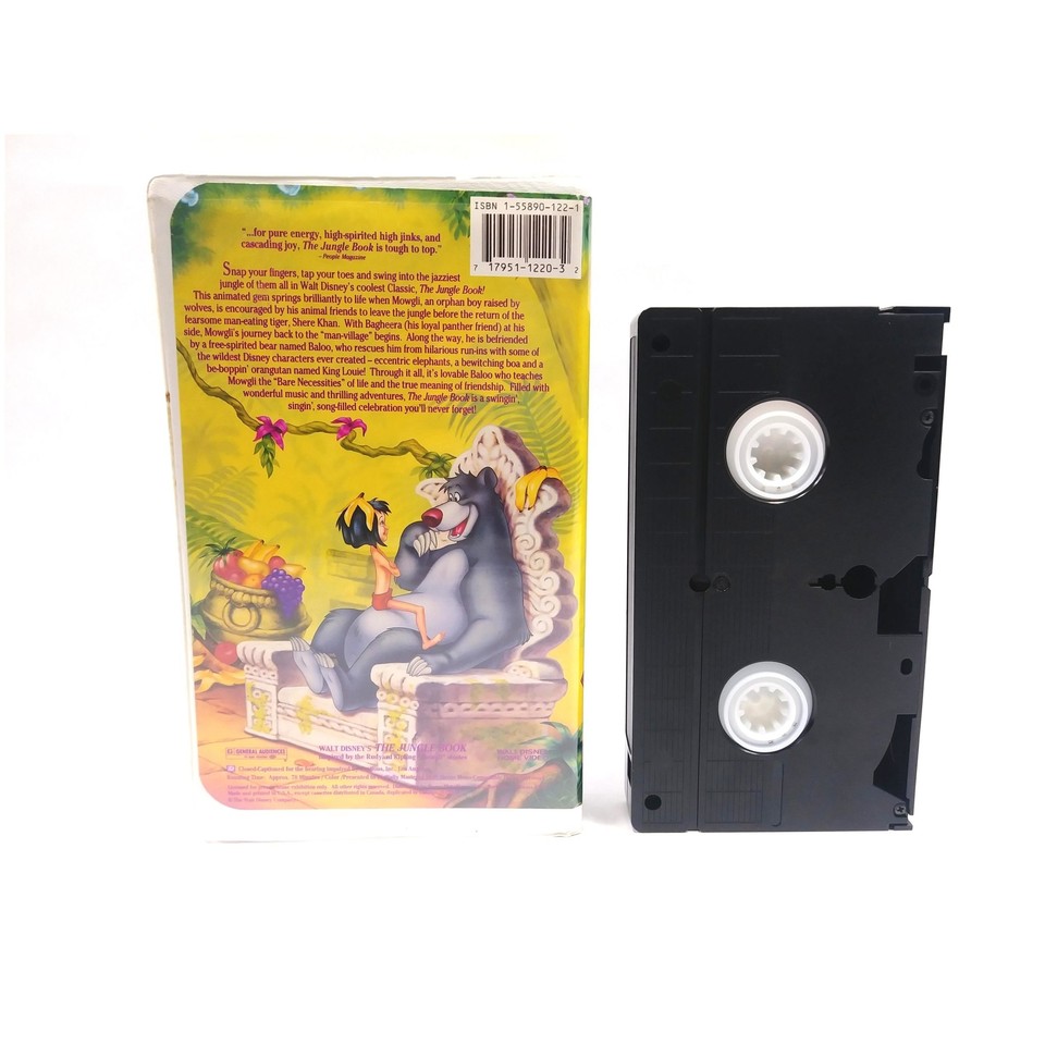 The Jungle Book (VHS, 1991) Disney Black Diamond Classics 717951122032 ...