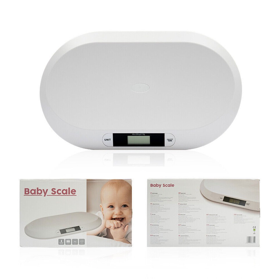44 Pound/20kg Baby Scale w/ 3 Weighing Modes Smart Electronic Weigh ...
