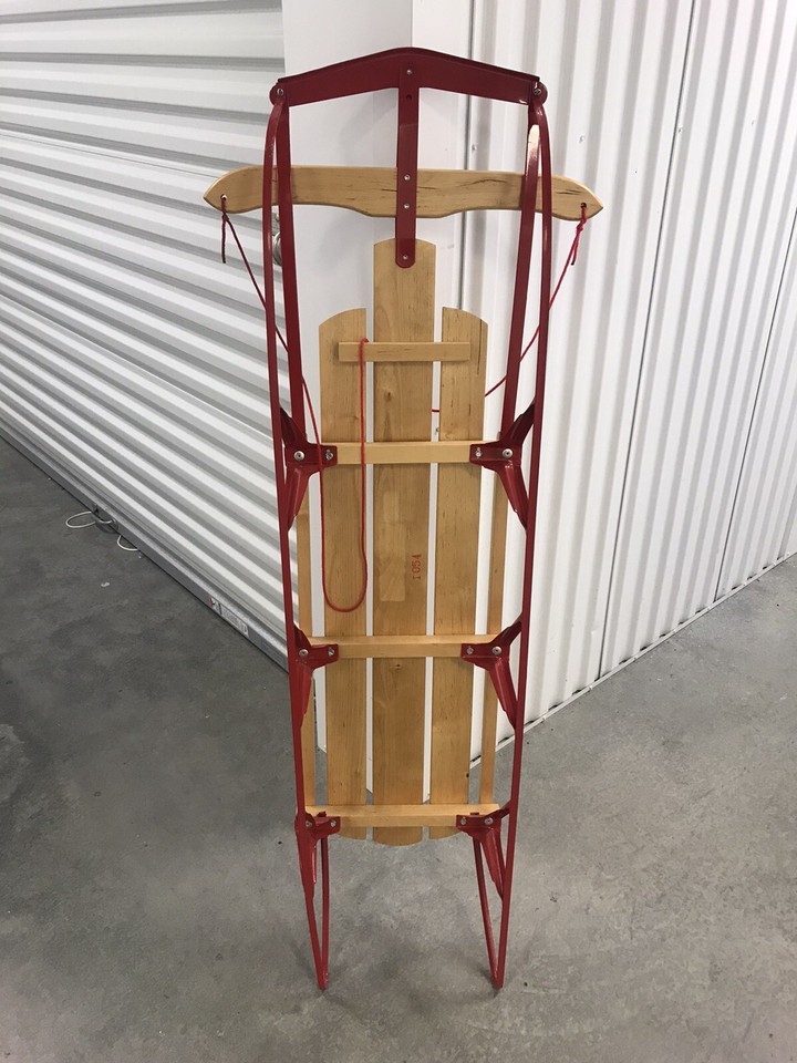 Paricon 1054 Flexible Flyer Metal Runner Steel & Wood Snow Slider Sled ...