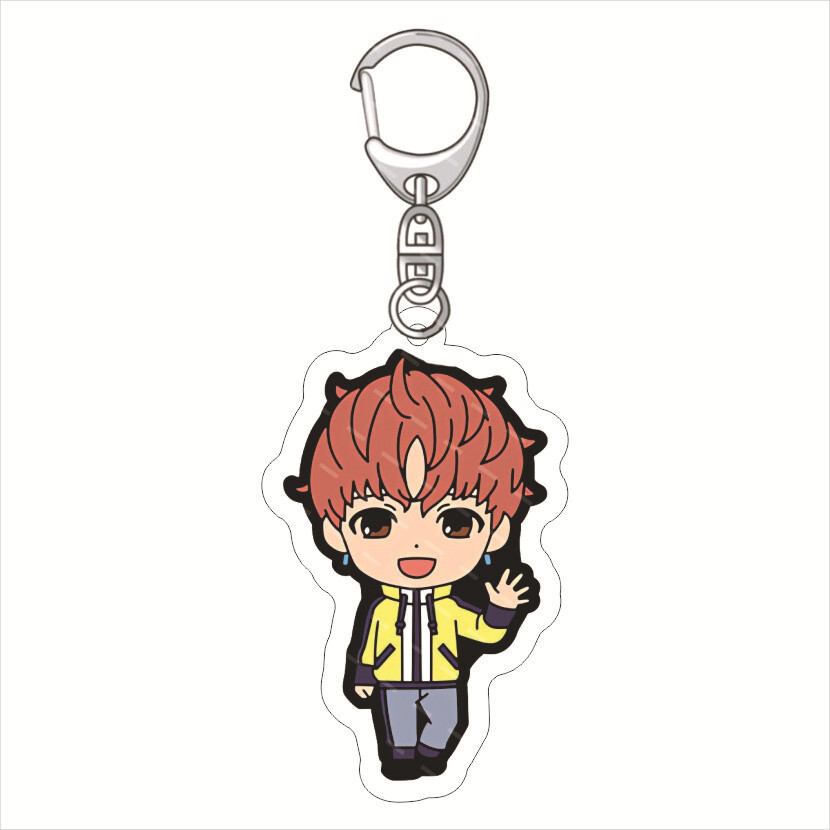 6pcs 6cm DAN DA DAN Shiratori Aira Keychain Key Ring Pendant Jewelry ...