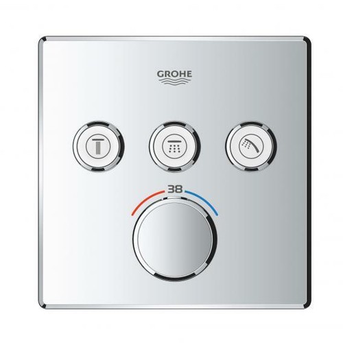 Grohe Grohtherm SmartControl thermostat with 3 valves chrome 29126000 ...